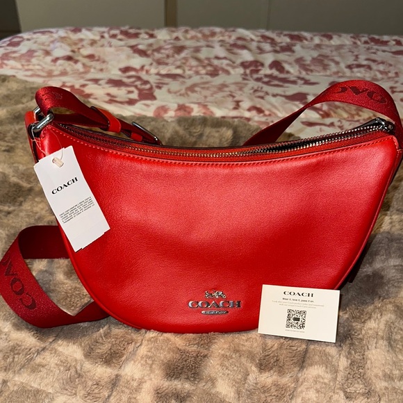 Coach | Bags | Coach Red Leather Womens Bag | Poshmark